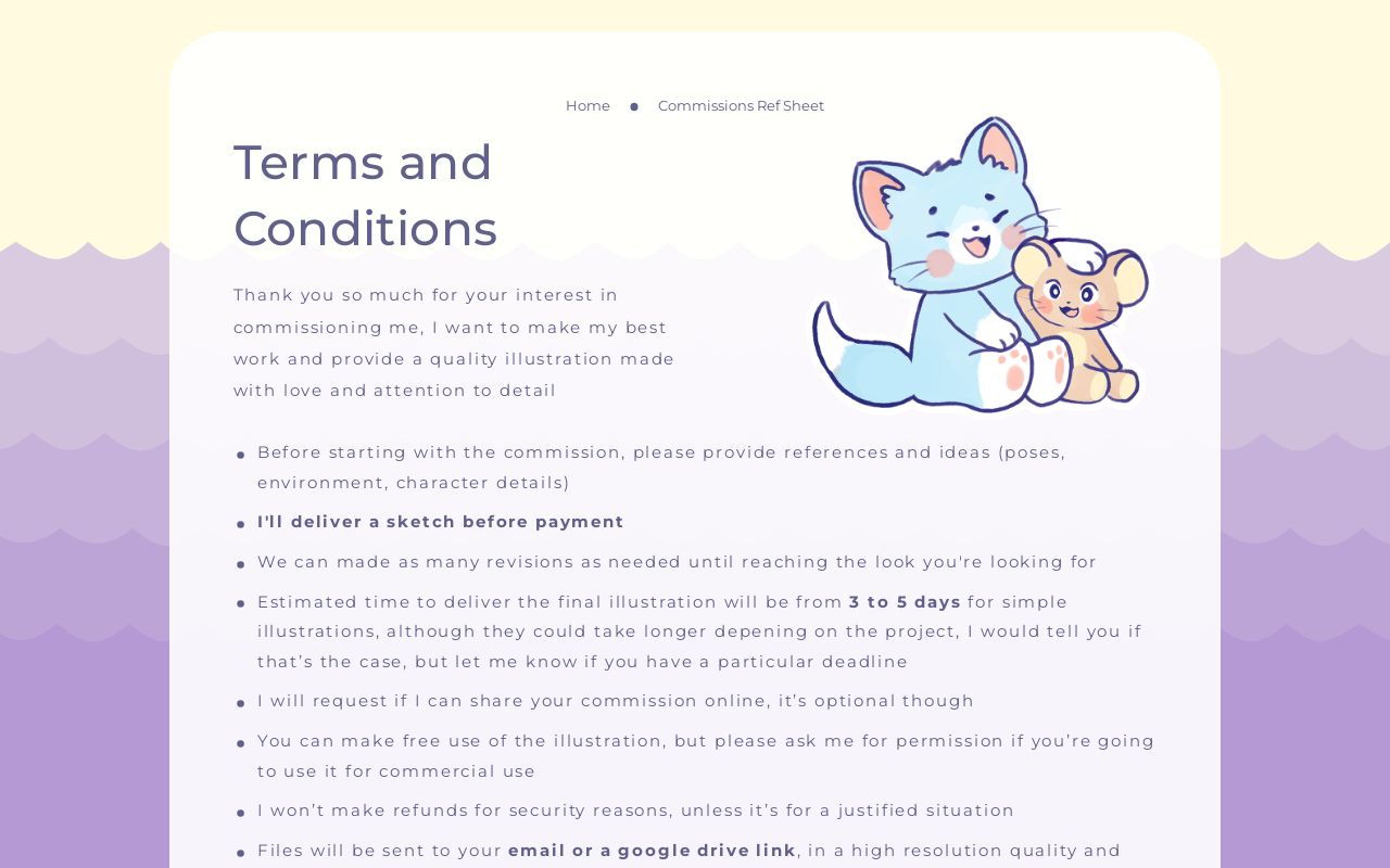 Terms and conditions